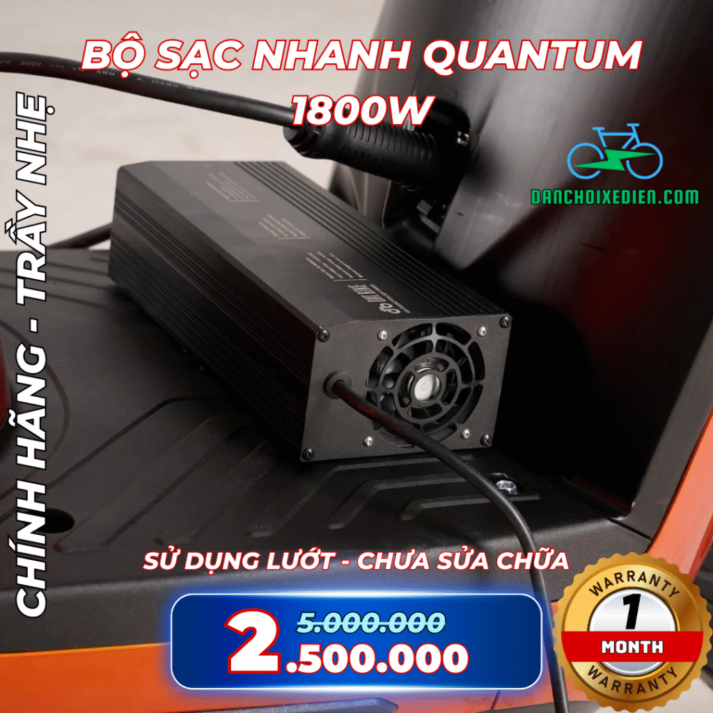 Bộ sạc nhanh Dat Bike Quantum 1800W Chính hãng (sài lướt)